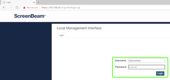 How to access the Local Management Interface (LMI) for configuration